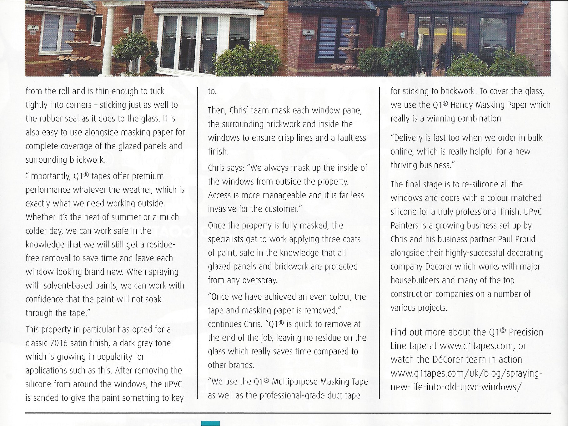 We're in the Professional Painter and Decorator Magazine - UPVC Painters